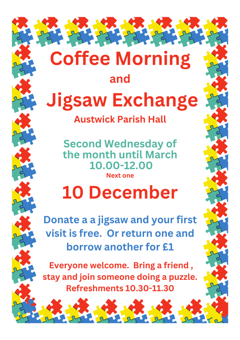 jigsaw Poster December 2025 - AUSTWICK VILLAGE