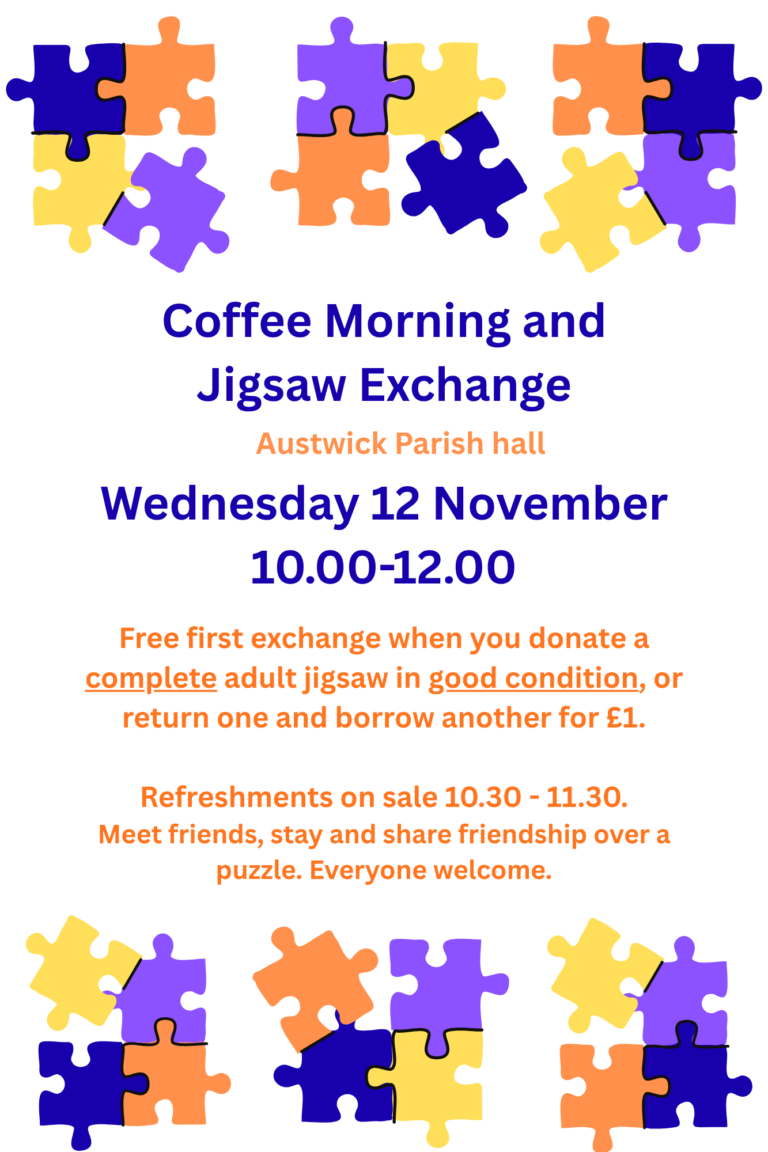 jigsaw poster November 2025 - AUSTWICK VILLAGE